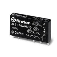 Relé para PCI/Interface 1 Reversível 24VDC 345170240010 - Finder